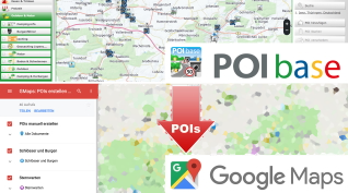 Using POIbase POI's with Google Maps - News